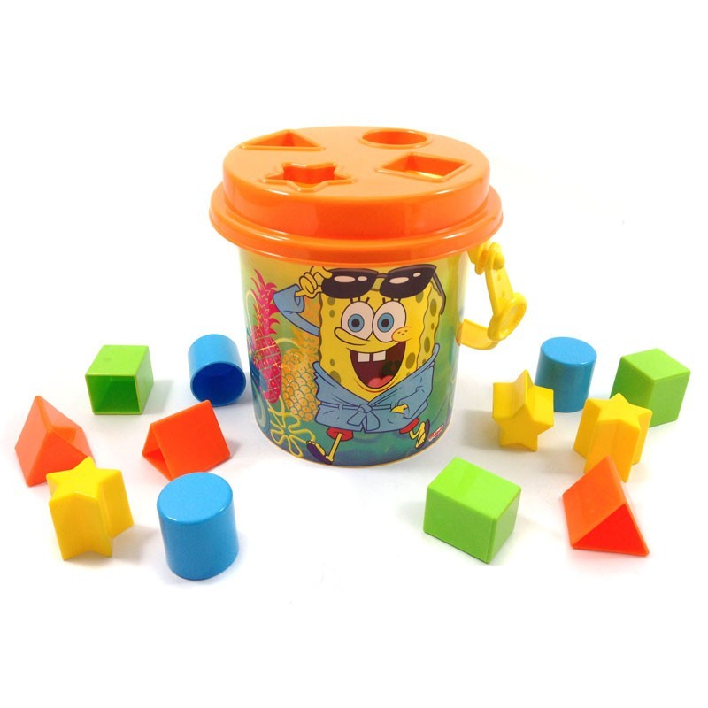 SpongeBob Shape Sorter Bucket - Happy Toon – Toko Mainan Online – Jual ...