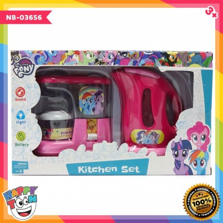 My Little Pony Kitchen Set - Coffee Maker & Water Thermos - Happy Toon ...