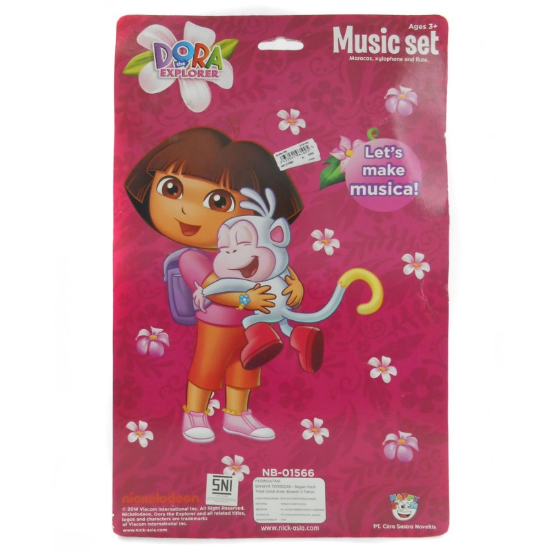 Dora Music Set - Maracas, Xylophone, Flute - Happy Toon – Toko Mainan ...